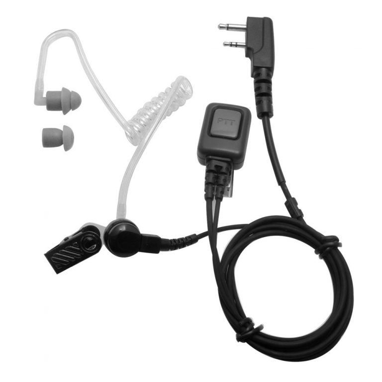 Covert Earpiece with in-line PTT and Microphone